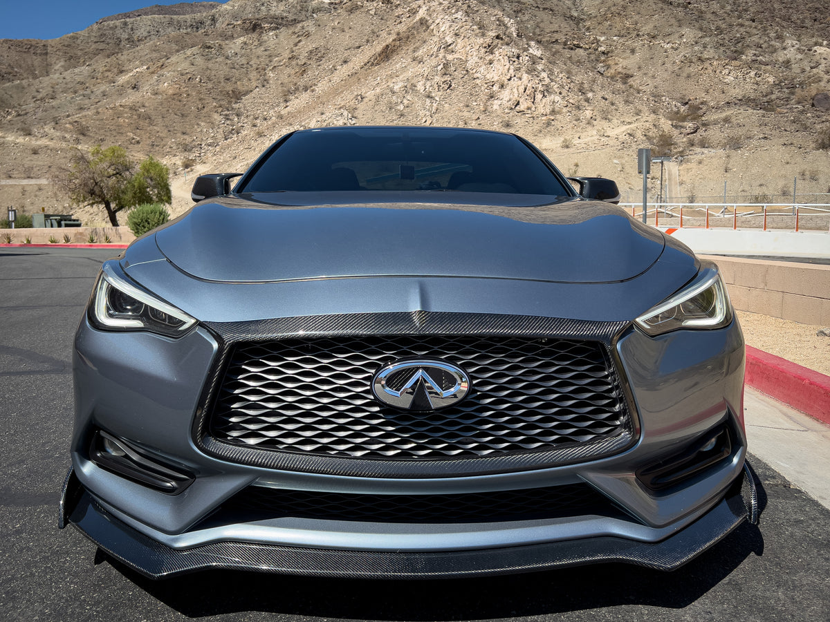Q60 front lip splitter — Socal Q Parts
