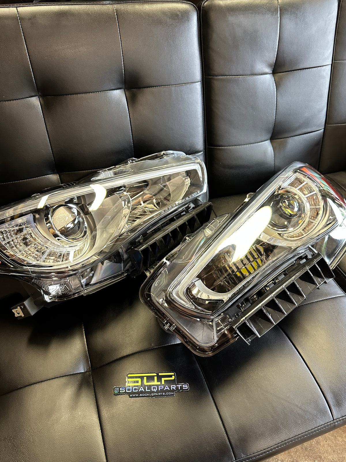 Q50 2014-2022 w/o AFS LED DRL Projector Headlights (Pair) — Socal Q Parts